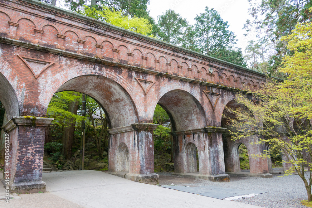 Kyoto, Japan - Apr 04 2020 - Nanzenji Suirokaku (brick arch bridges) in ...