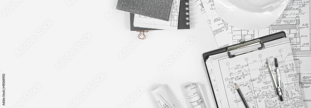 architect design working drawing sketch plans blueprints and making ...