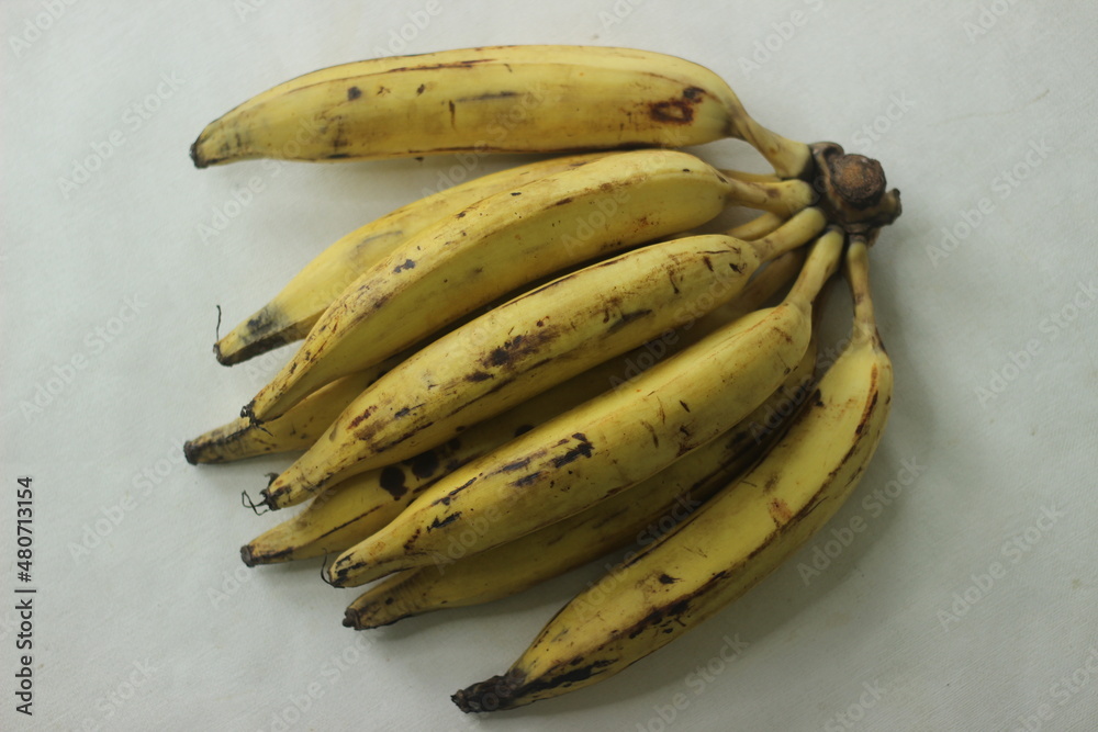 Ripe plantain yellow in colour and thin round plantain slices, ready to ...