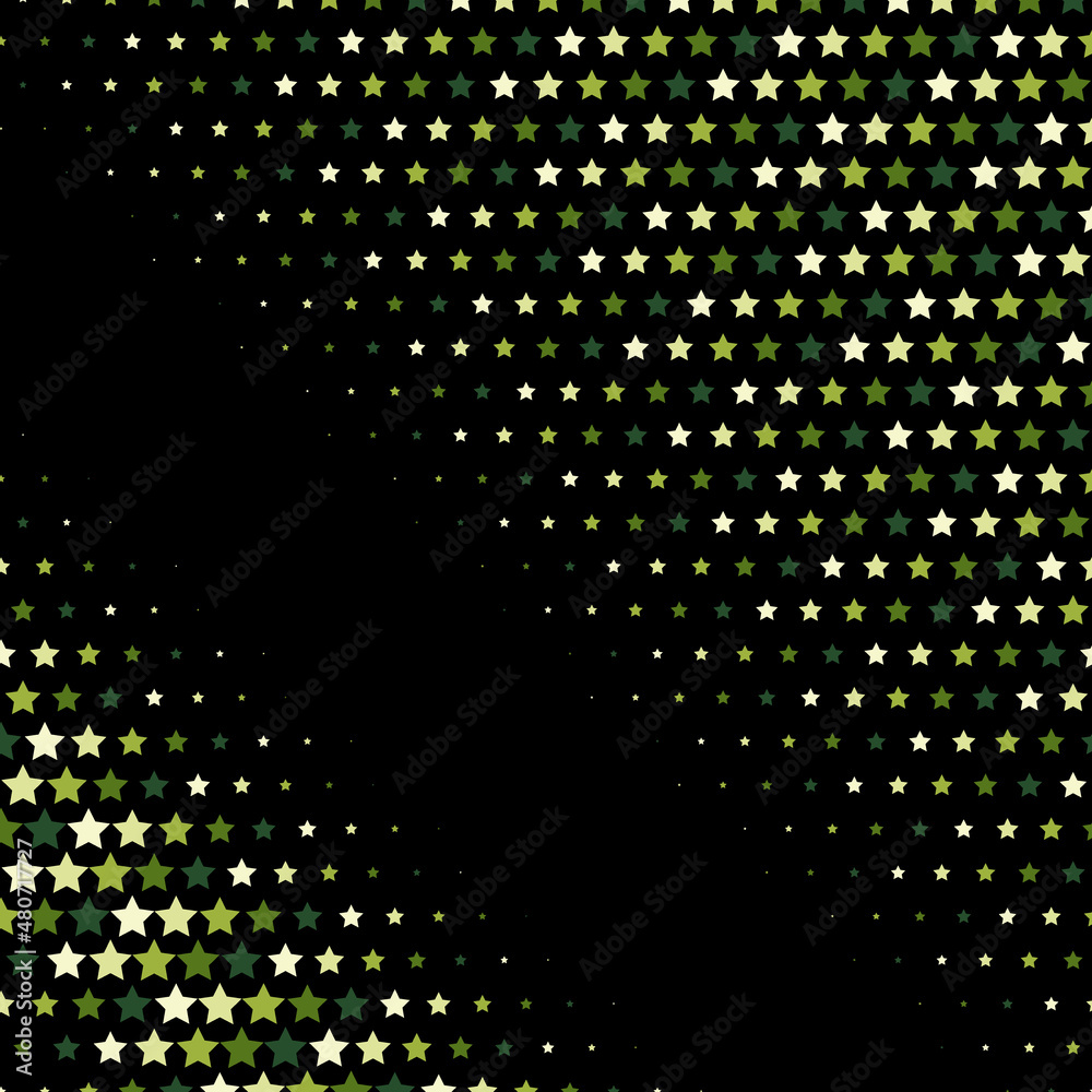 Abstract halftone star confetti. Vector star background. Black ...