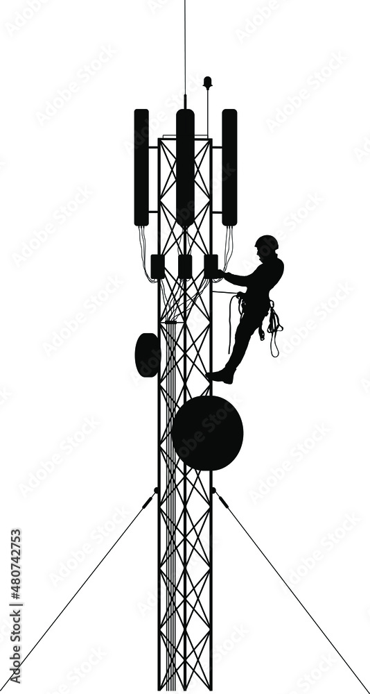 Telecommunication Tower Vector