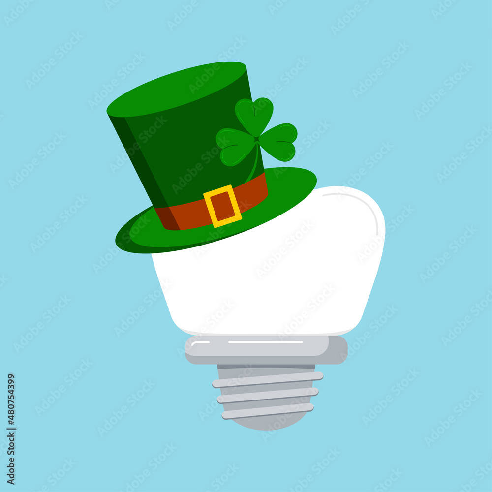 St Patrick tooth dental implant lucky charm icon isolated. Orthodontist ...