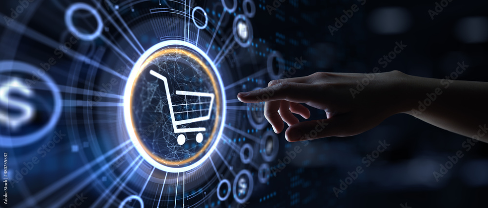 E-commerce digital business online internet technology concept on ...