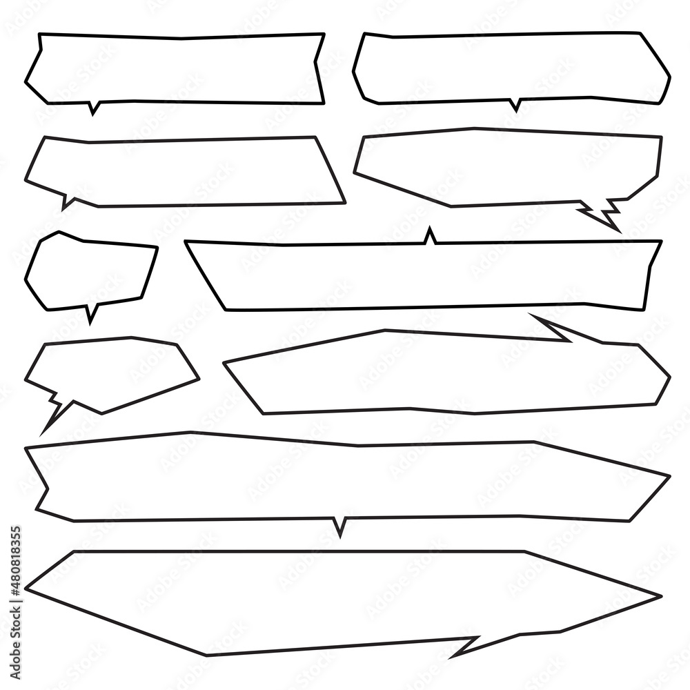 Vector Collection Set of Dialog Box Designs Stock Vector | Adobe Stock