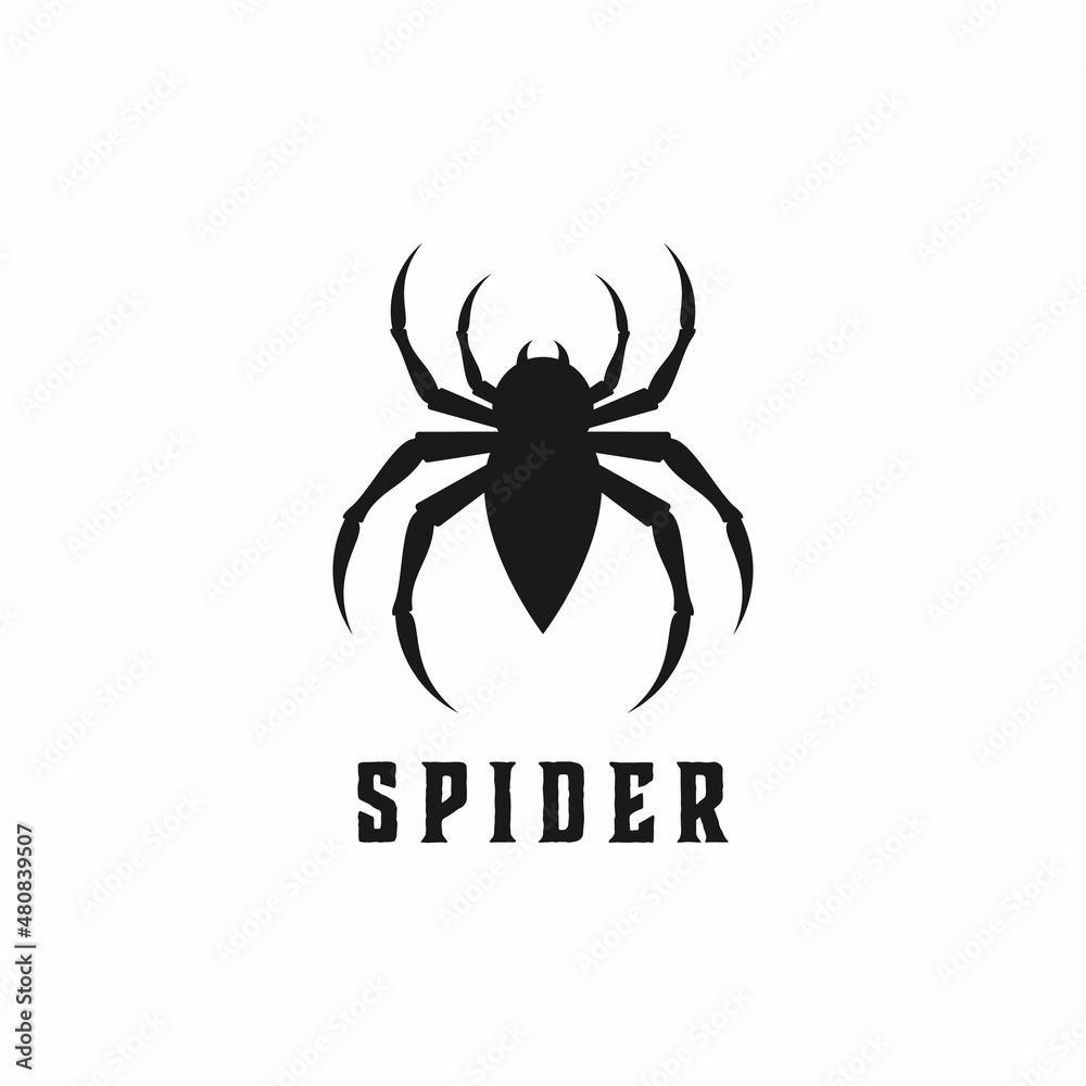 Spider Man Insect symbol logo design inspiration Stock Vector | Adobe Stock