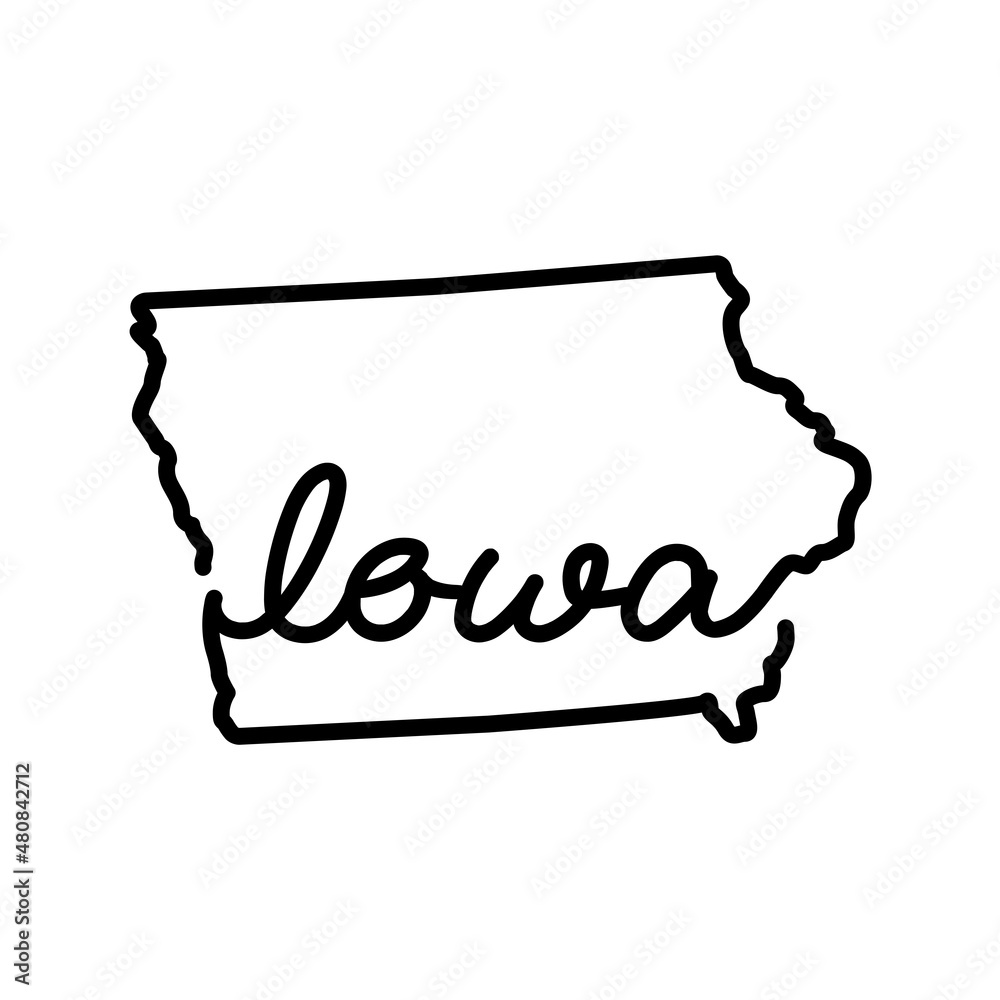Printable State Of Iowa