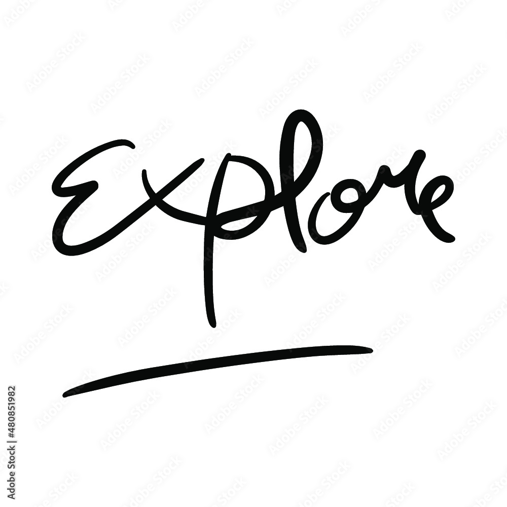 explore vector Handwritten text on isolated white baground vector hand ...