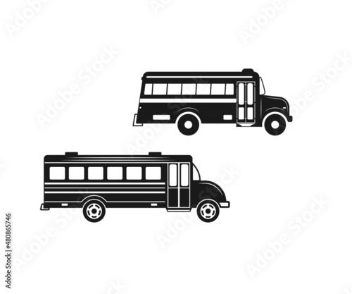School Bus Silhouette Clip Art