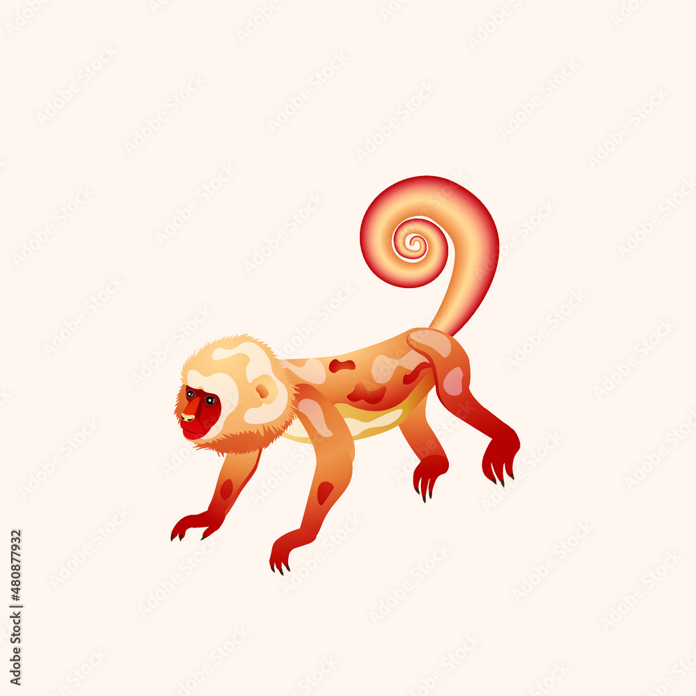 Spotted couscous. Australian animal. Vector illustration isolated on ...