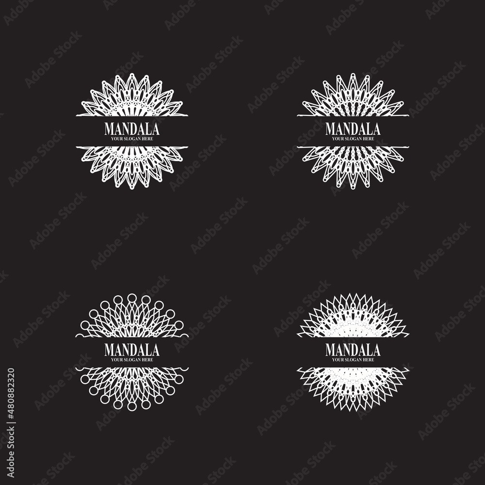 Mandala logo design vector illustration Stock Vector | Adobe Stock