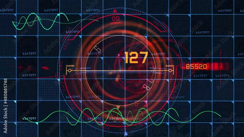 Animated Digital Dashboard. Visionary dashboard for data analysis ...