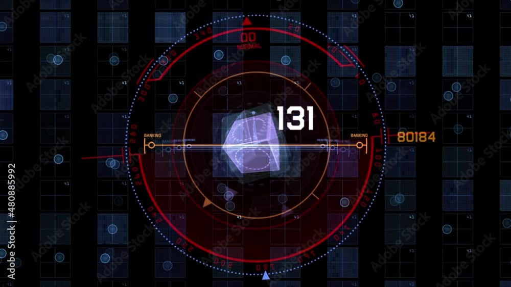 Animated Digital Dashboard. Visionary dashboard for data analysis ...