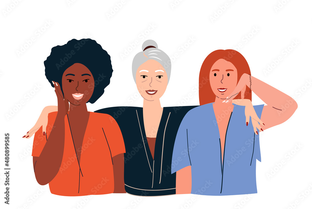 Bright Beautiful Different Women,Girls Together.Free Confident Women ...