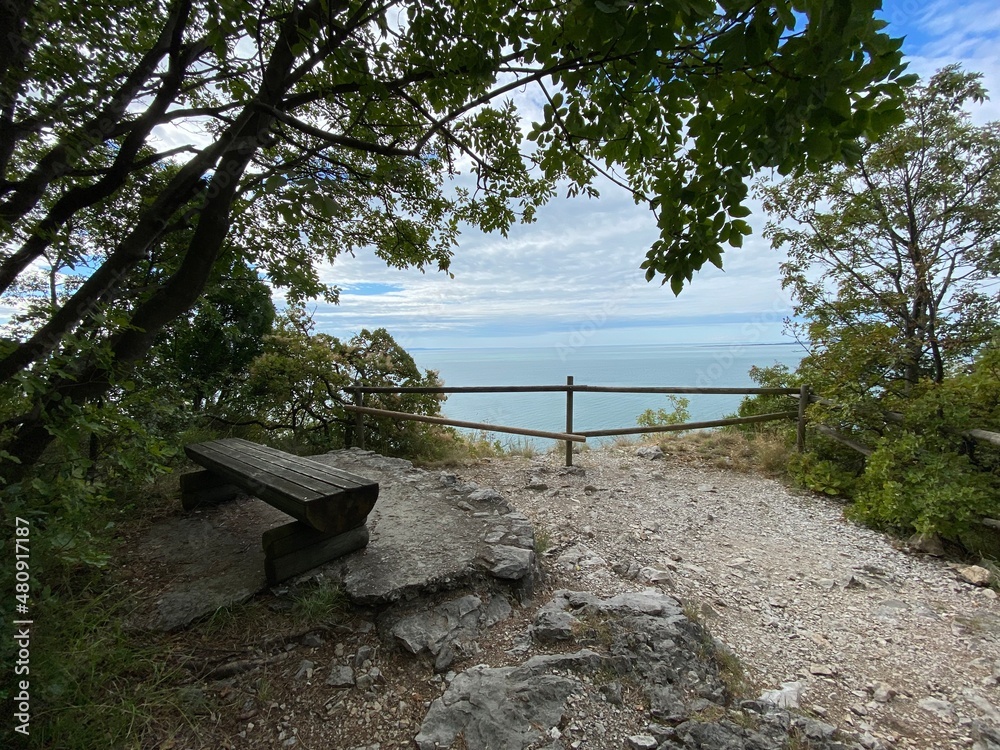 Poster Rilke Weg Wanderweg bei Sistiana zwischen Duino und Triest in ...