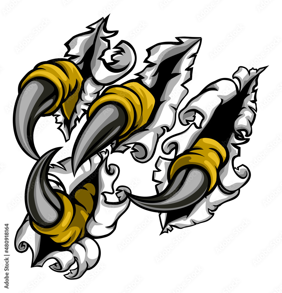 Claws Tearing Clipart