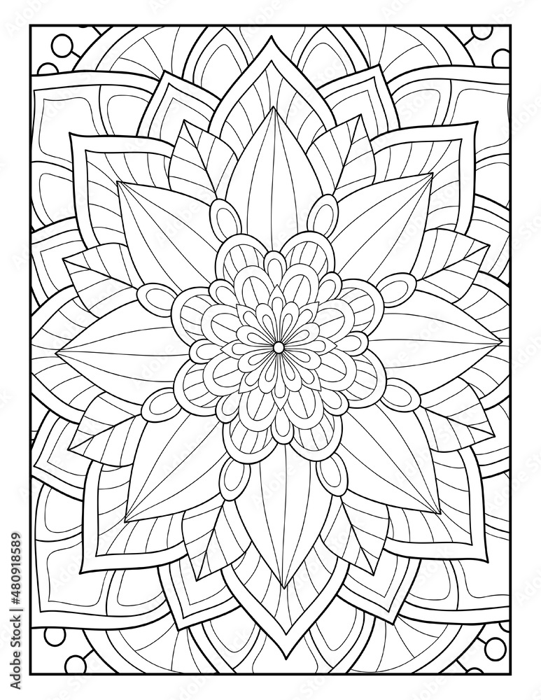 Mandala Coloring book art, Adult coloring pages, Square mandala ...