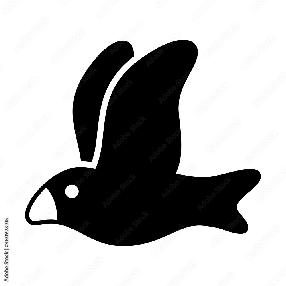 bird vector seagull icon pigeon logo symbol cartoon illustration design ...