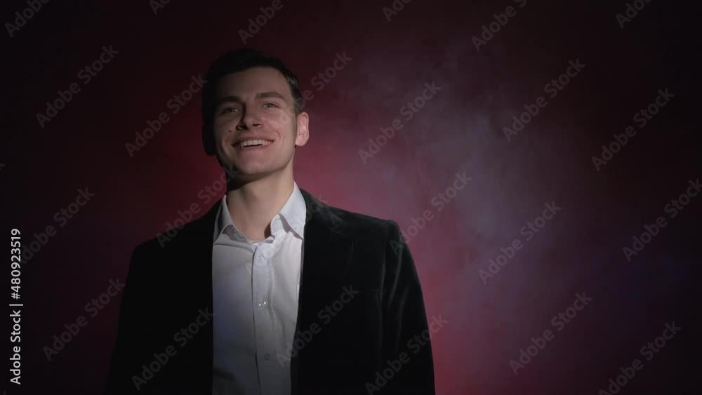 Holiday look. Attractive happy man. Masculine power. Elegant handsome ...