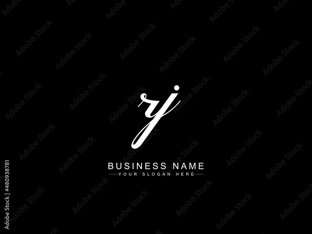 Initial RJ Logo, Premium Signature Rj r j letter logo vector graphic ...