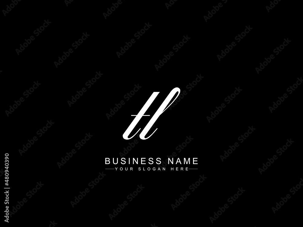 New Signature TL Logo, Premium Tl Signature Letter Logo Design For ...