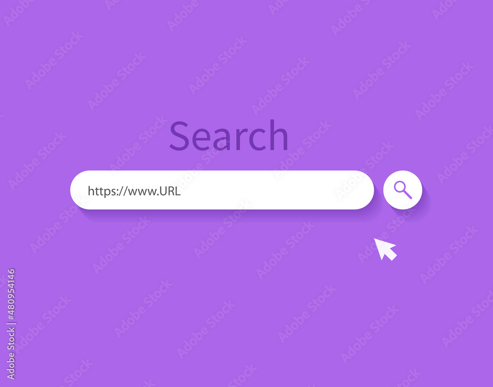 Search bar design element. Search Bar for UI. Purple background. Vector ... Search bar design element. Search Bar for UI. Purple background. Vector ...