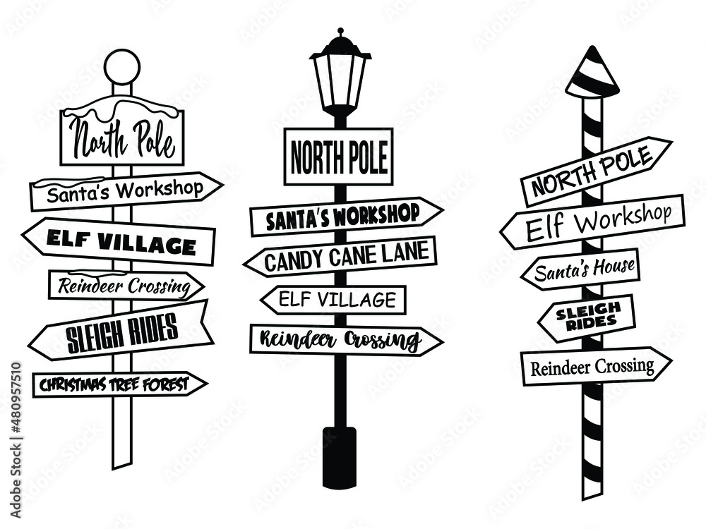 North Pole Clipart Black And White