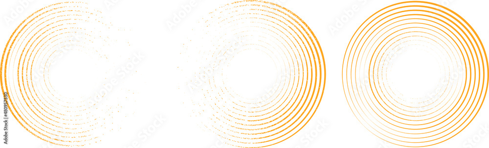 Grunge lines in Circle Form . Spiral Vector Illustration .Textured ...