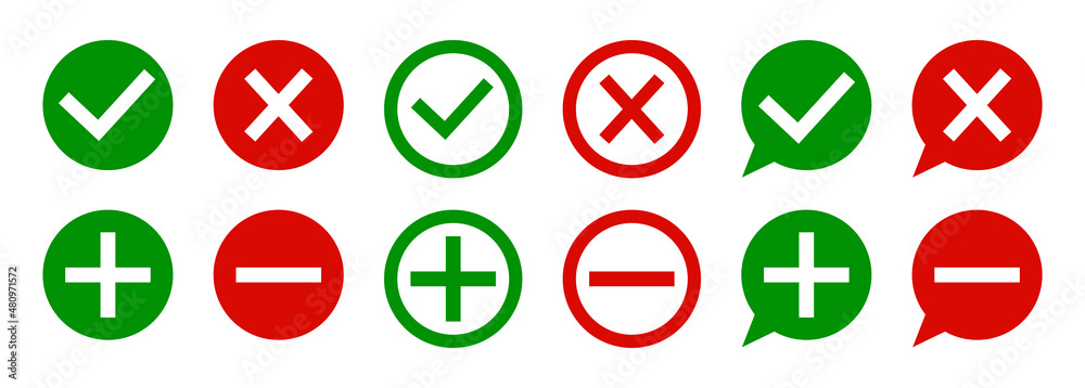 Green Tick Red Cross Powerpoint