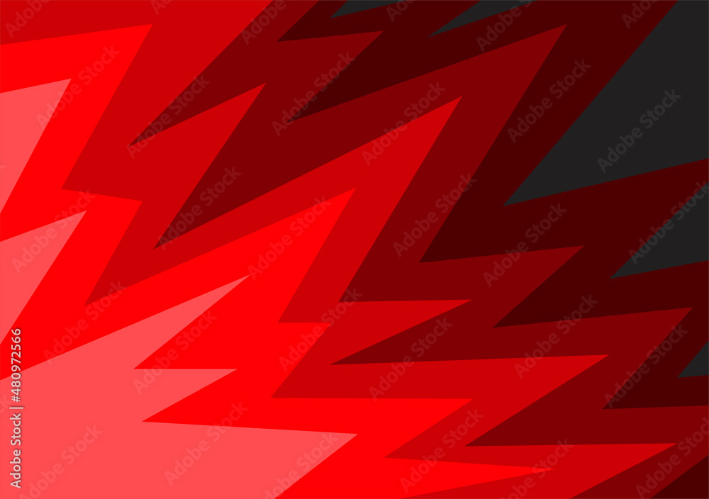 Simple background with gradient red color zigzag pattern Stock Vector ...