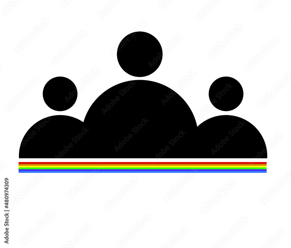 LGBT people icon Stock Vector | Adobe Stock