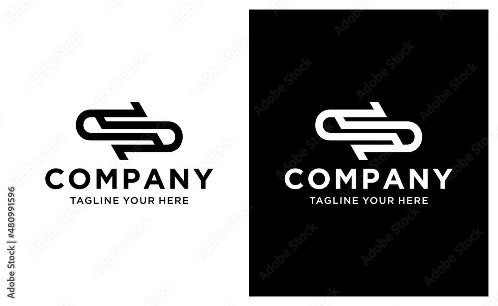 Modern logo Letter CSD Monogram Logo design vector template. on a black ...