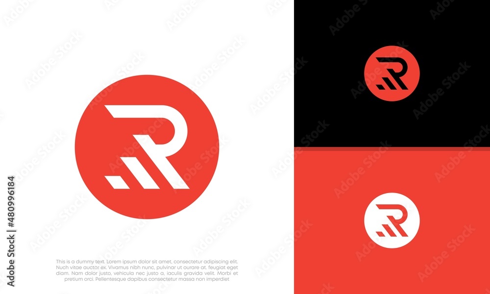 Initials R logo design. Initial Letter Logo. Stock Vector | Adobe Stock