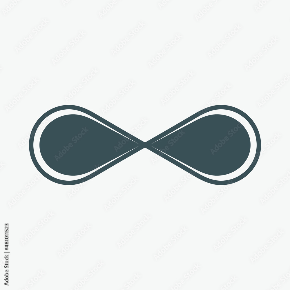 Eternity infinity symbol quality vector illustration cut Stock Vector ...