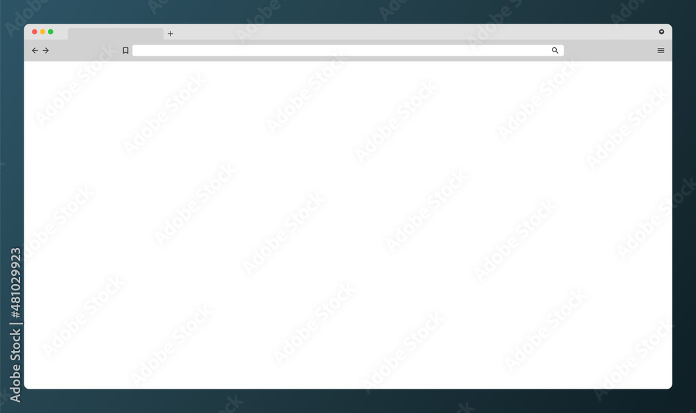 Web Browser Interface Mockup. Vector Internet Browser Interface ...