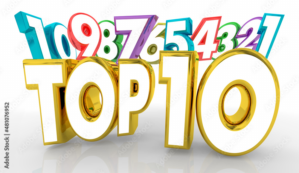 Top 10 Countdown Ranking List Best Winners Highest Honors 3d ...