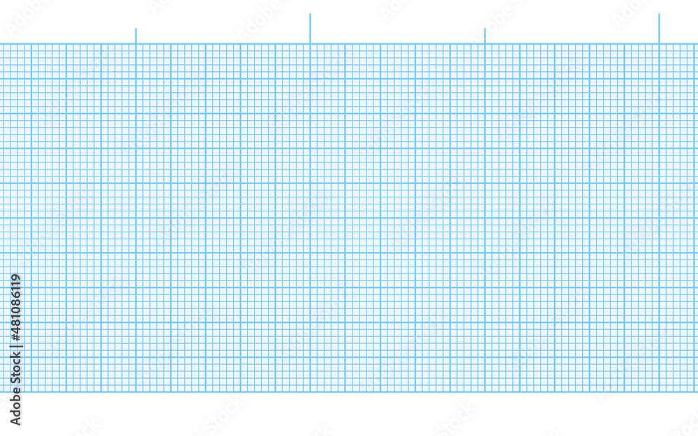 Blue blank ecg paper seamless background for heart beat rate recording ...