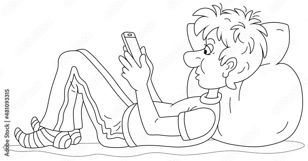 Lazy Clipart Black And White