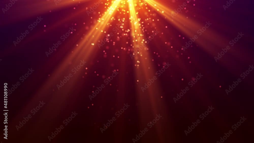 Vidéo Stock Magic light rays with flying particles of dust - 4K ...