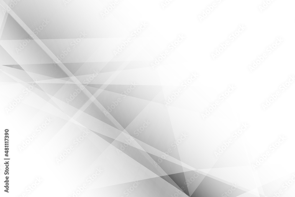 Abstract white and gray color, modern design background with geometric ...