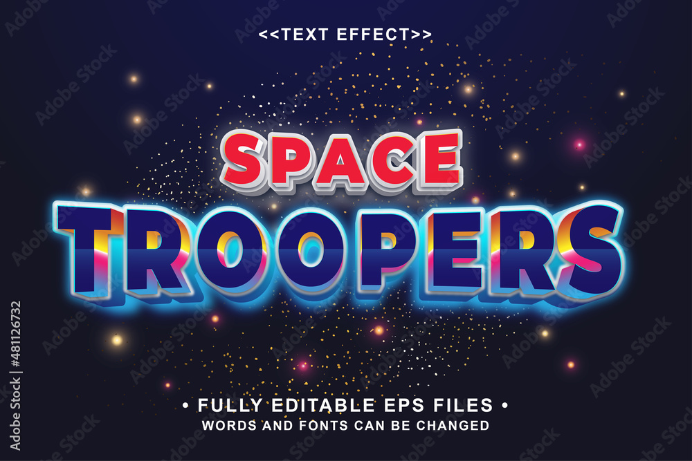 editable space troopers text effect perfect for game developer tools ...