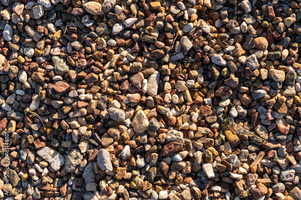 Small stone texture for background. Smooth round pebbles texture ...