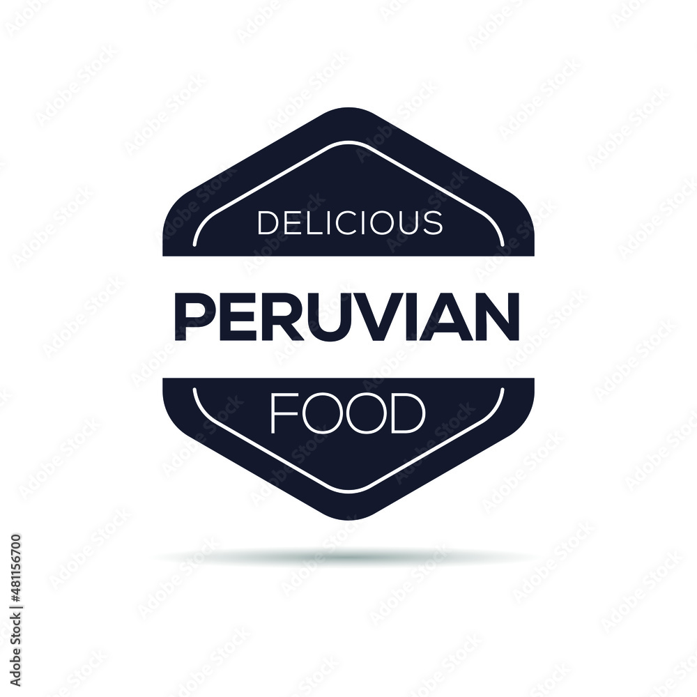 Creative (Peruvian food) logo, sticker, badge, label, vector ...