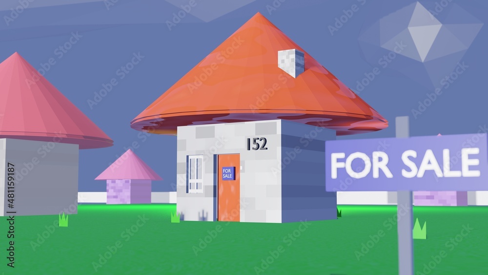 Virtual real estate : House NFT on a tokenized Plot of metaverse ... Virtual real estate : House NFT on a tokenized Plot of metaverse ...