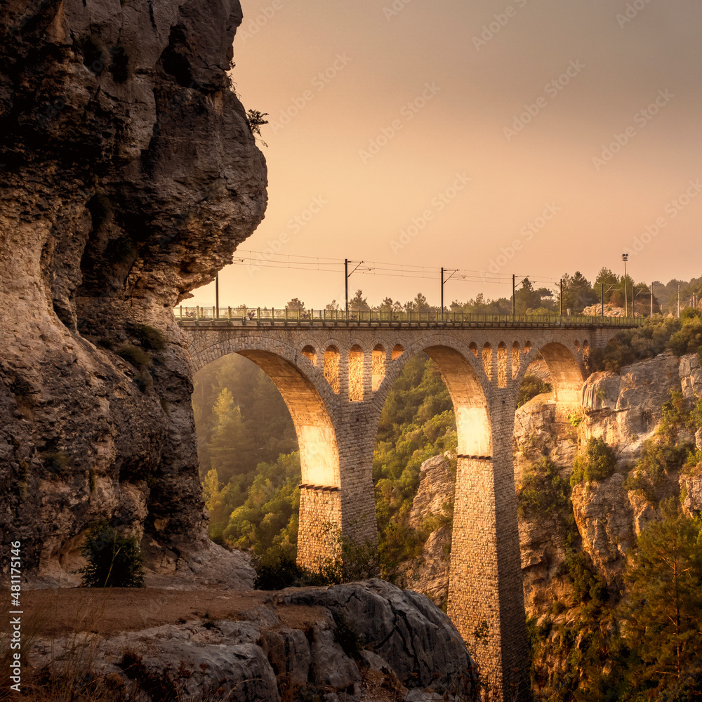 Varda bridge (German bridge) built by the Germans in 1912 in Adana ...