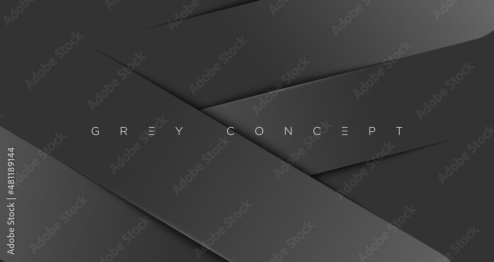 Grey premium abstract background with luxury lines and geometric shapes ...