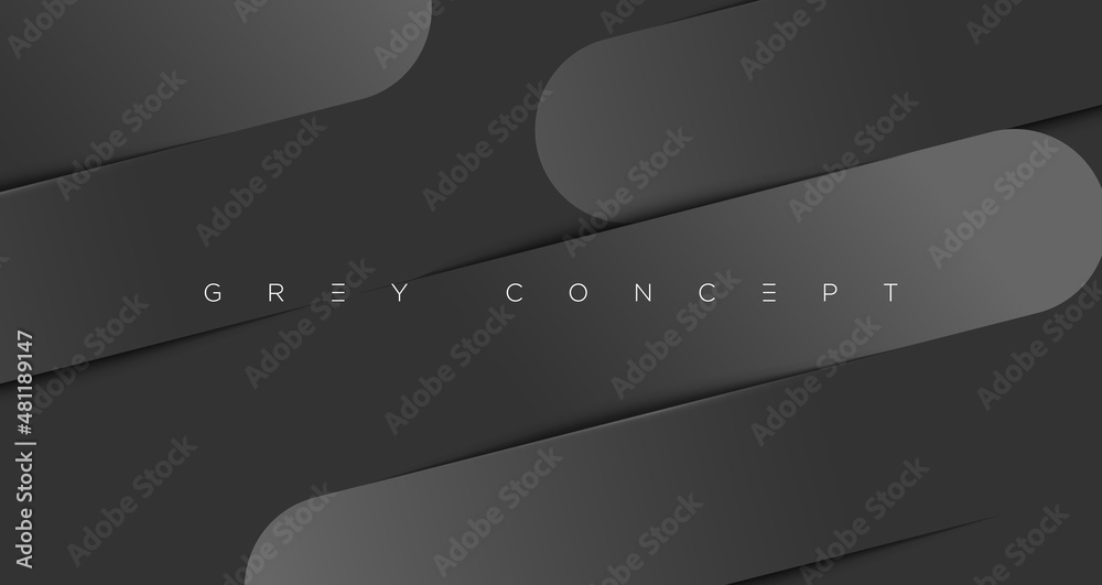 Grey premium abstract background with luxury lines and geometric shapes ...