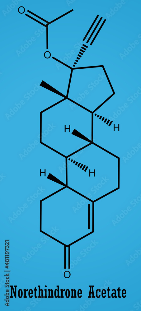 Norethisterone acetate, also known as norethindrone acetate and sold ...