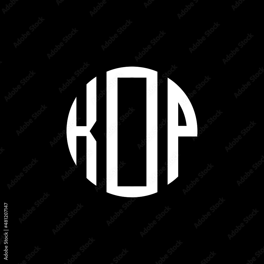 KOP letter logo design. KOP modern letter logo with black background ... KOP letter logo design. KOP modern letter logo with black background ...