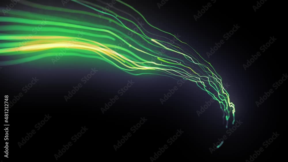 Vidéo Stock Abstract Glowing 3d Light Strokes Background/ 4k animation ...