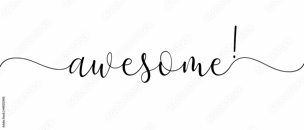 AWESOME - Continuous one line calligraphy with Single word quotes ...